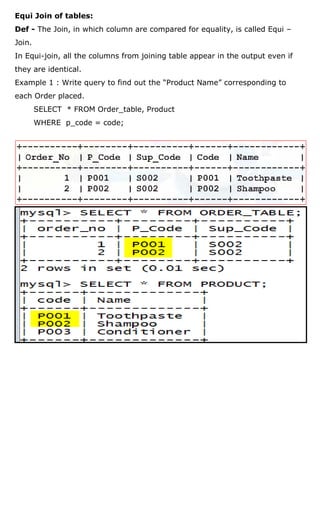 Chapter9 more on database and sql | PDF | Databases | Computer Software ...