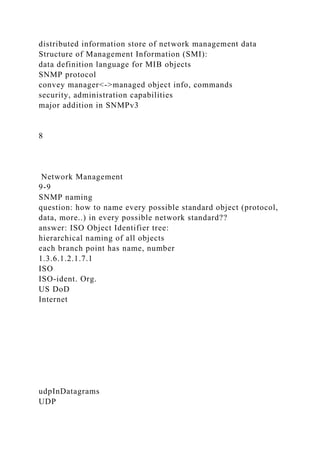 Chapter 9Network ManagementComputer Networking A Top Down A.docx