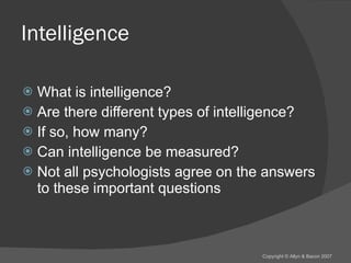Intelligence | PPT