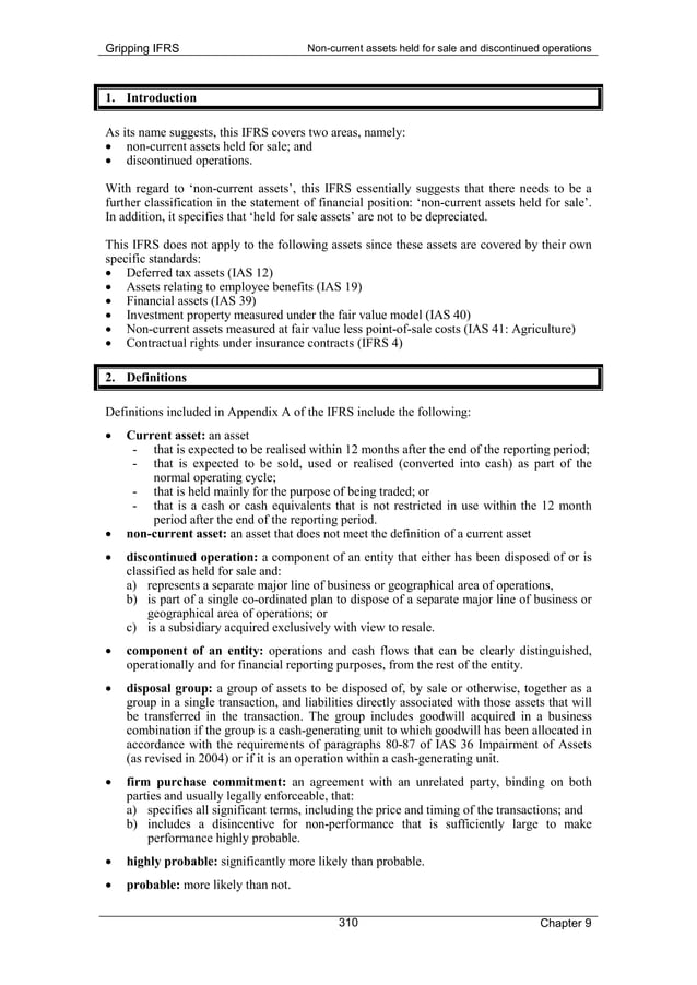 Chapter9 noncurrentassetsheldforsale2008 | PDF