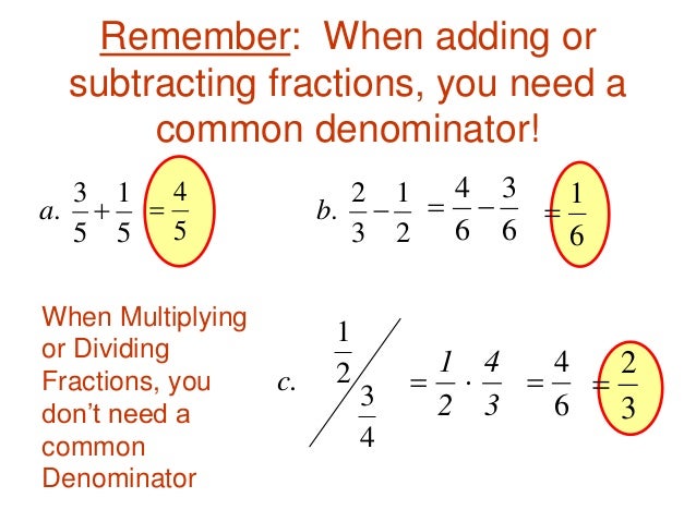 Chapter 9 - Rational Expressions