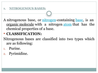 Chapter 9 Nucleic Acids.pptx DNA and DNA | PPTX
