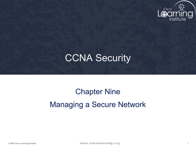 CCNA Security - Chapter 9 | PPT