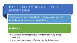 Chapter 9 periodic classification of elements | PPTX