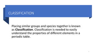 Chapter 9 periodic classification of elements | PPTX
