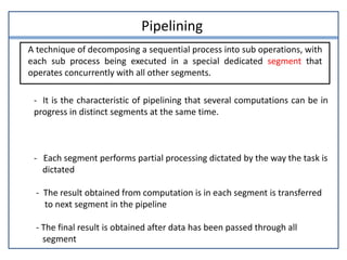 Parallel processing and pipelining | PPT