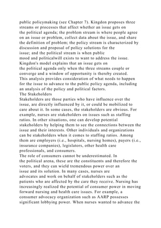 CHAPTER 9Political Analysis and StrategiesKathleen M. White 1.docx