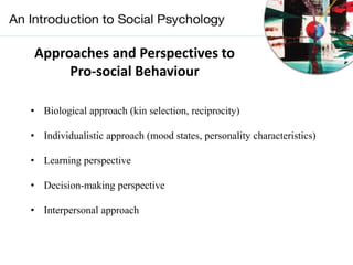 Chapter 9 Pro-social Behaviour | PPTX
