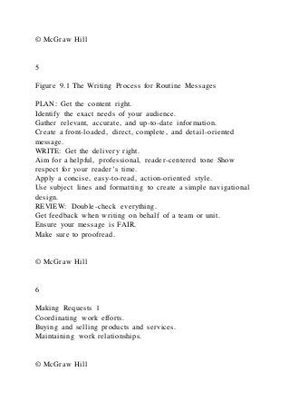 Chapter 9Routine Business Messages© 2021 McGraw Hill. All | DOCX