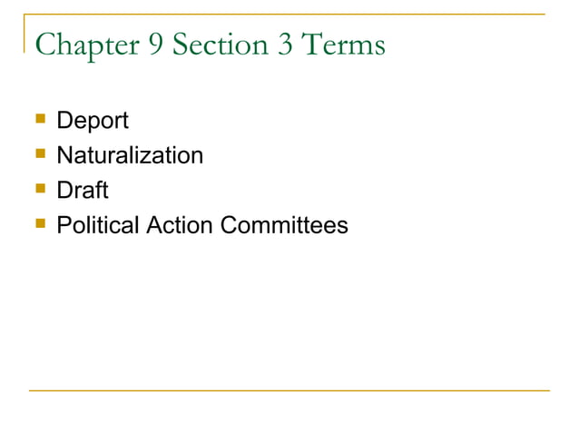 Chapter 9 Section 3 Notes | PPT | Elections | Politics