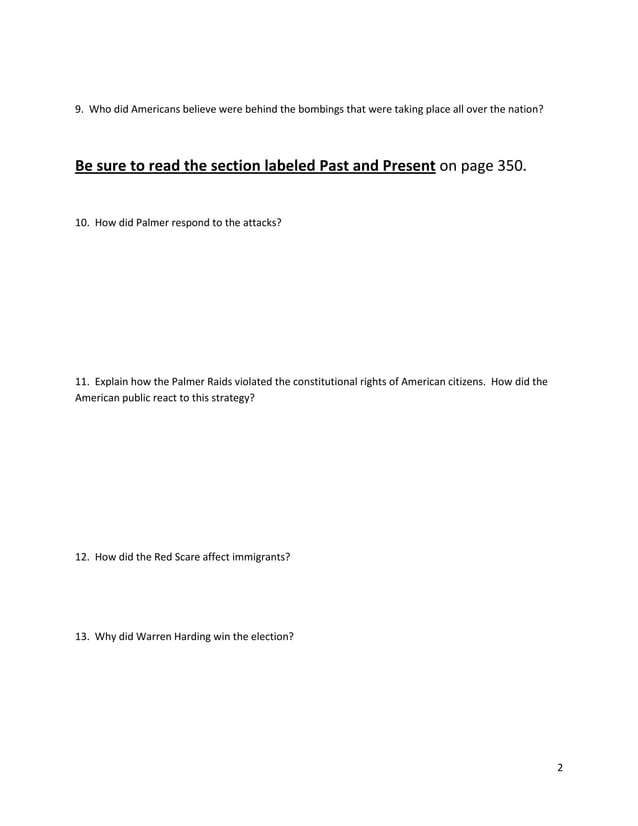 Chapter 9 section 4 handout | DOCX