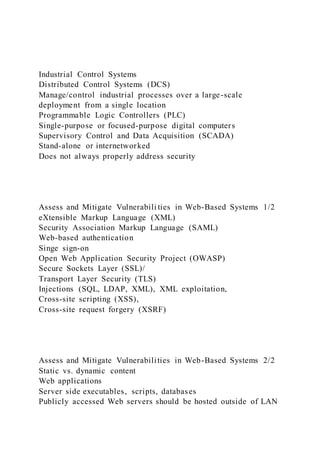 Chapter 9 security vulnerabilities, threats,and countermeasur | DOCX