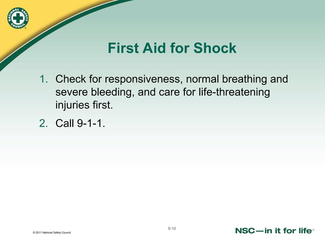 Shock and management and first aid for shock | PPT