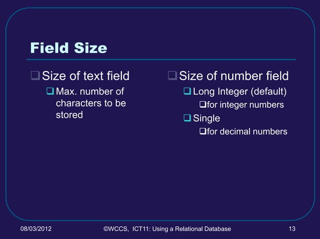 Relational Databases Ppt