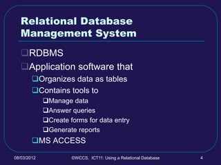 Relational Databases | PPT