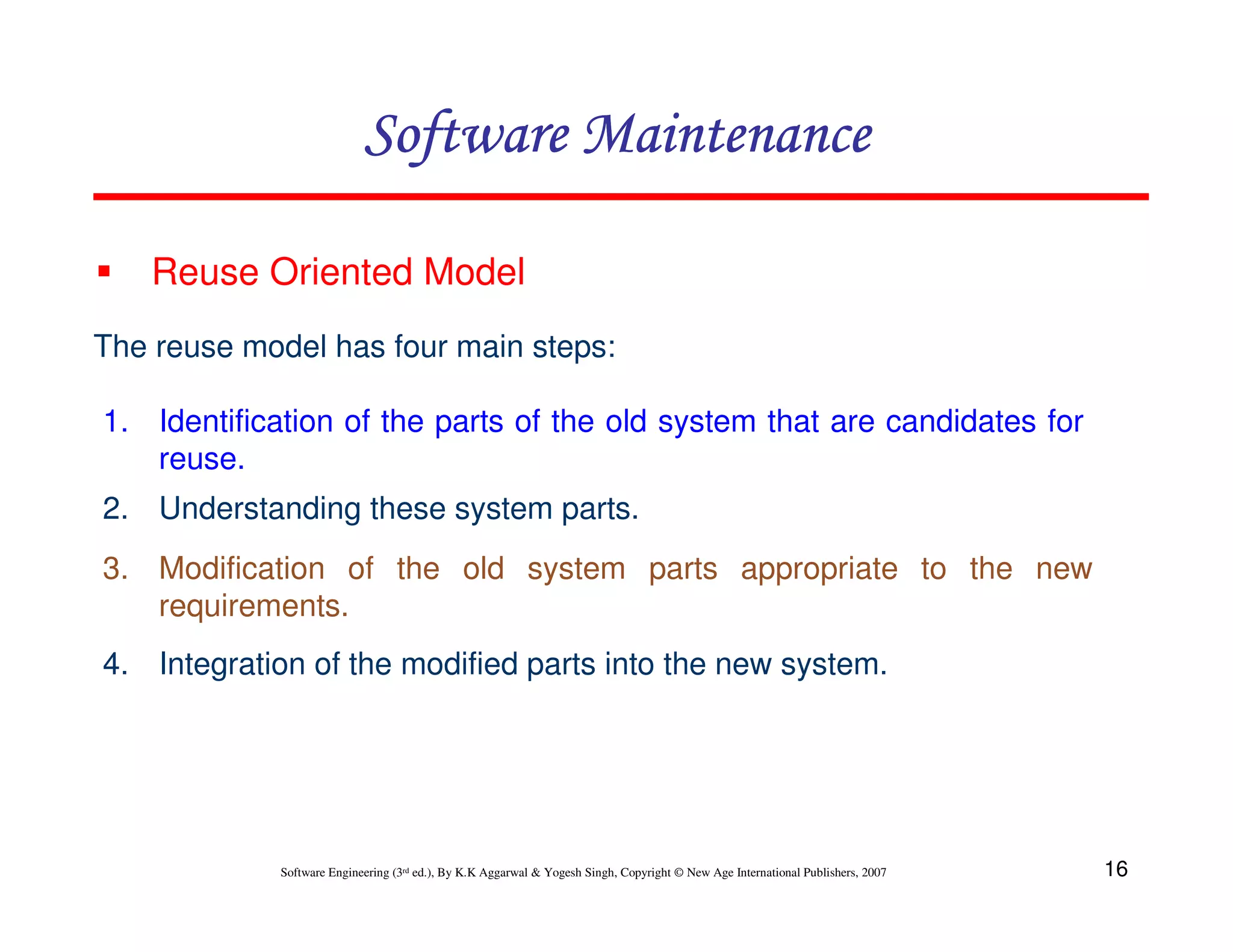 Chapter 9 software maintenance | PDF