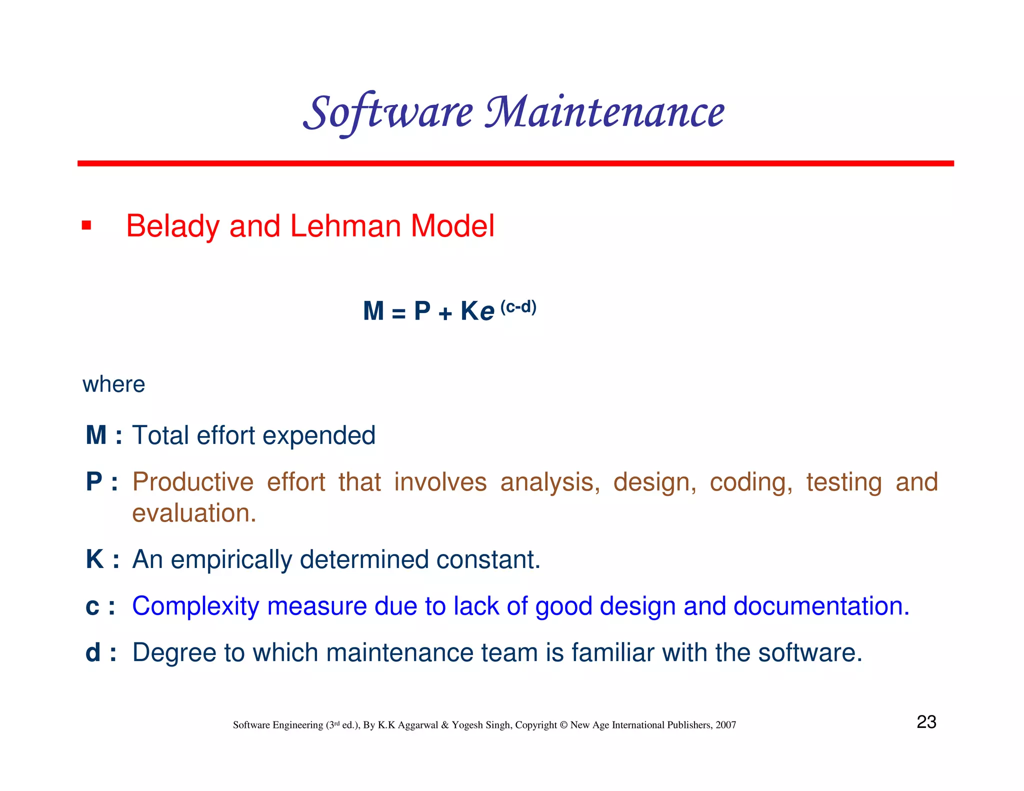 Chapter 9 software maintenance | PDF