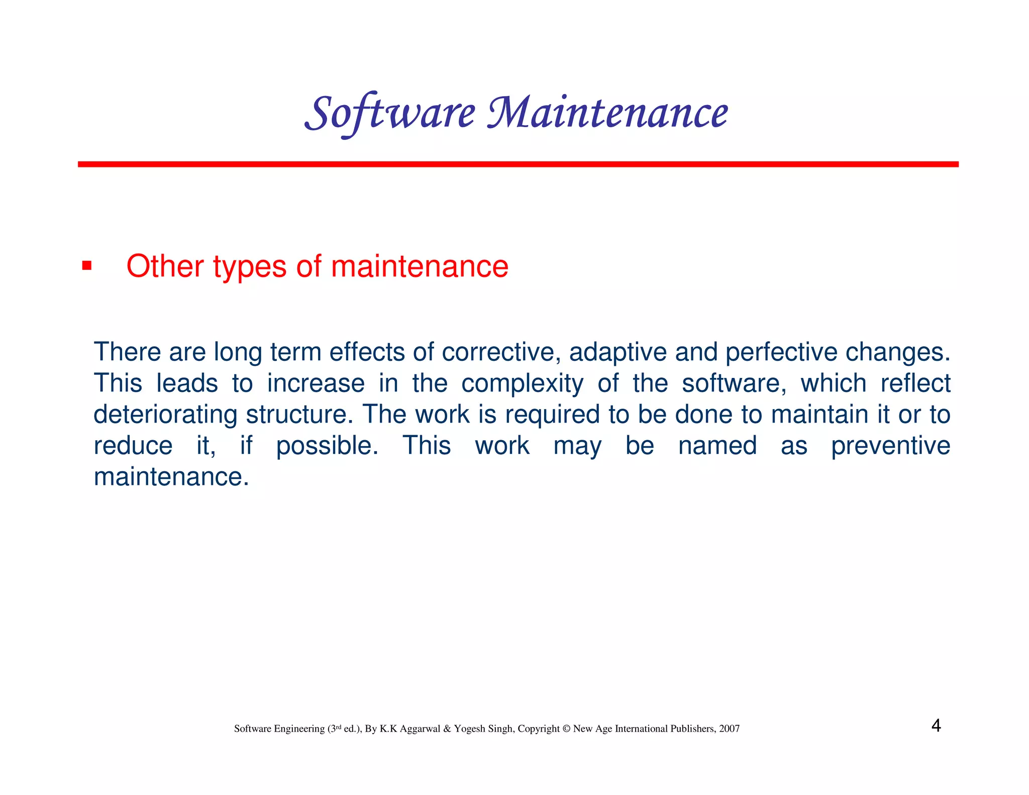 Chapter 9 software maintenance | PDF