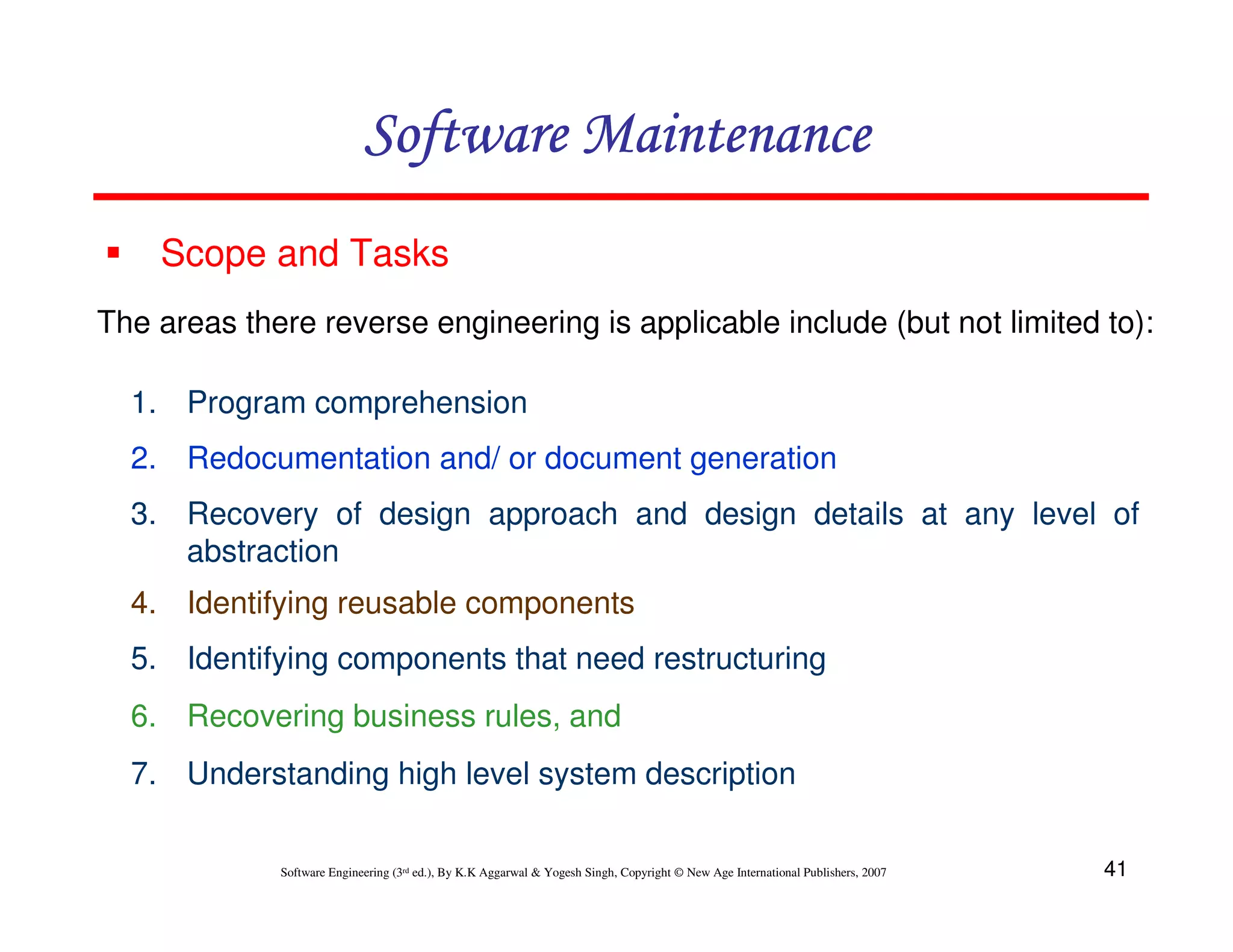 Chapter 9 software maintenance | PDF