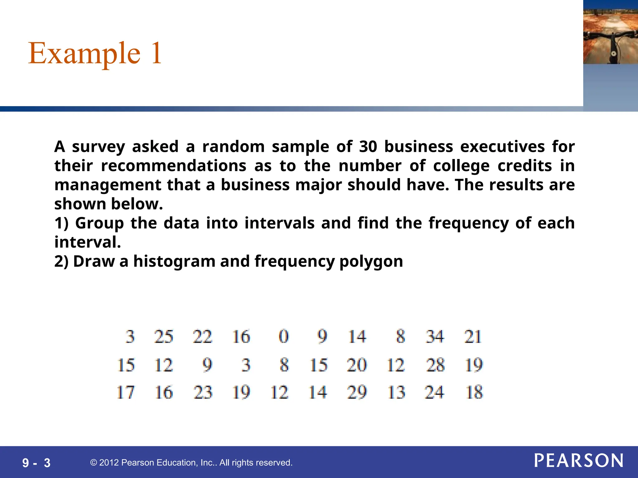 Chapter 9 Statistics, mean, median, mode, range | PPT