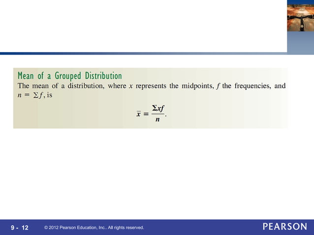 Chapter 9 Statistics, mean, median, mode, range | PPT