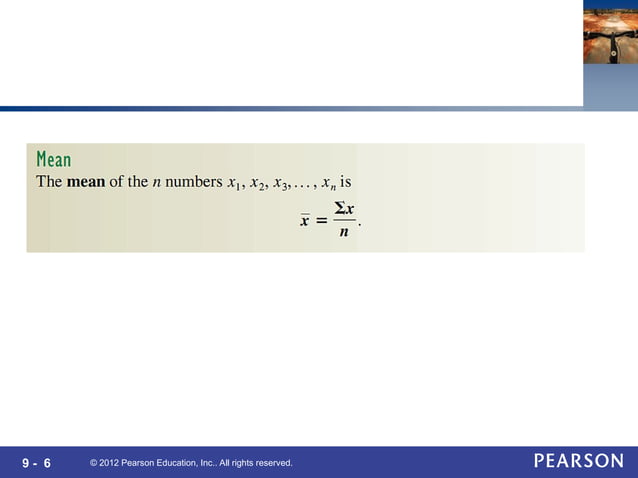 Chapter 9 Statistics, mean, median, mode, range | PPT