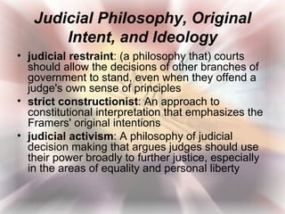 Chapter 9 The Judiciary | PPT
