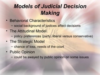 Chapter 9 The Judiciary | PPT
