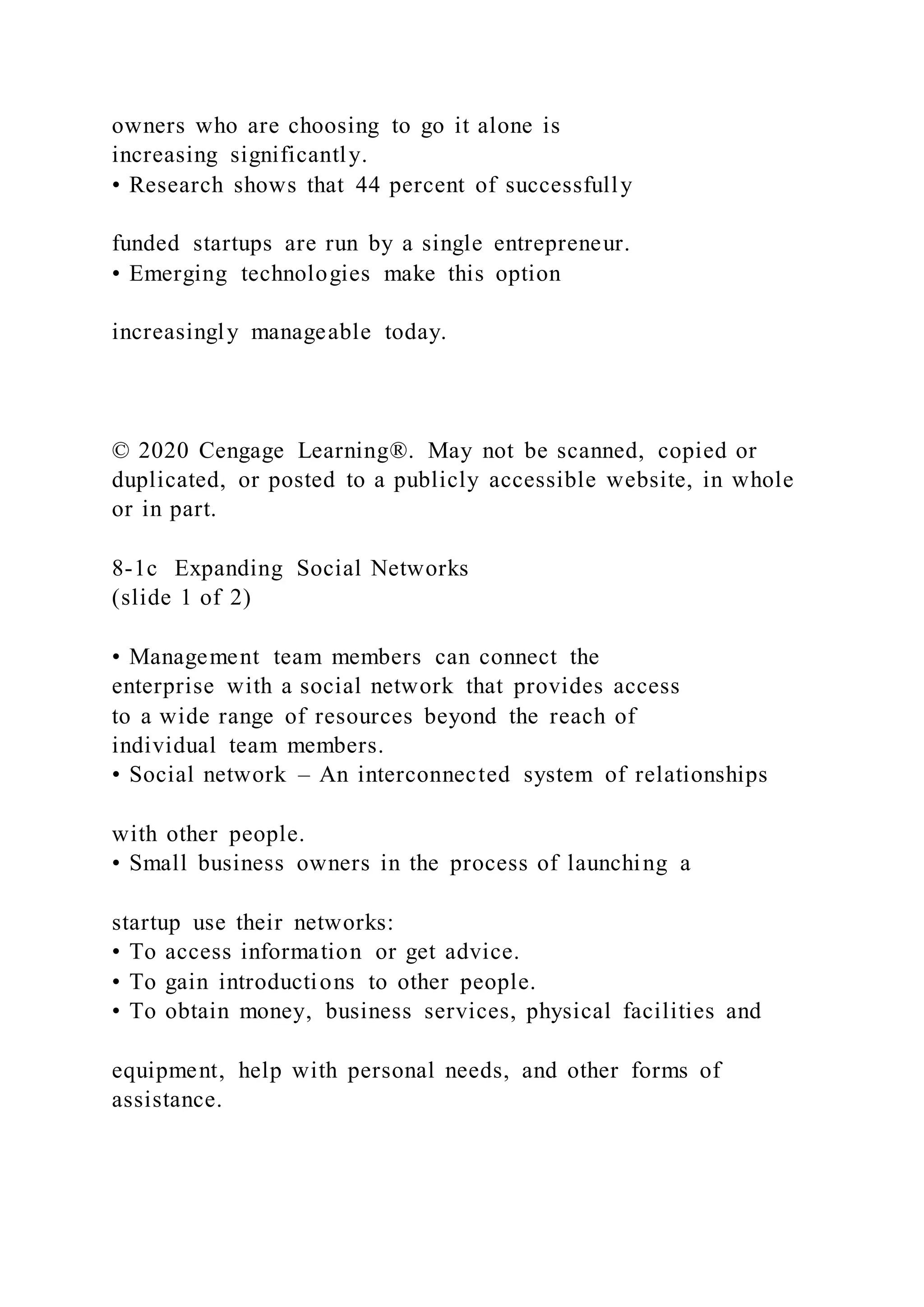 CHAPTER9The Location Plan© 2020 Cengage Learning | DOCX