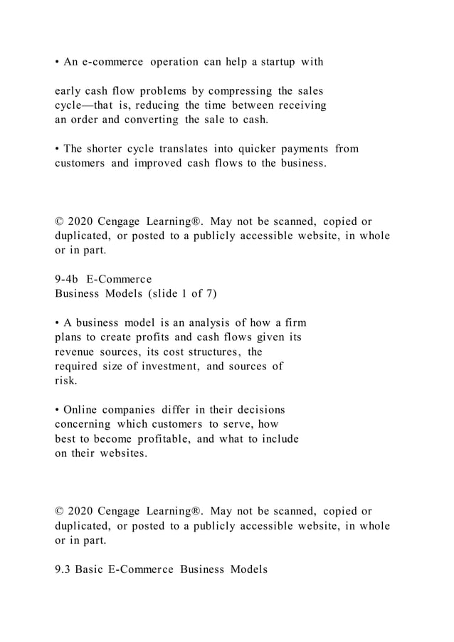 CHAPTER9The Location Plan© 2020 Cengage Learning | PDF