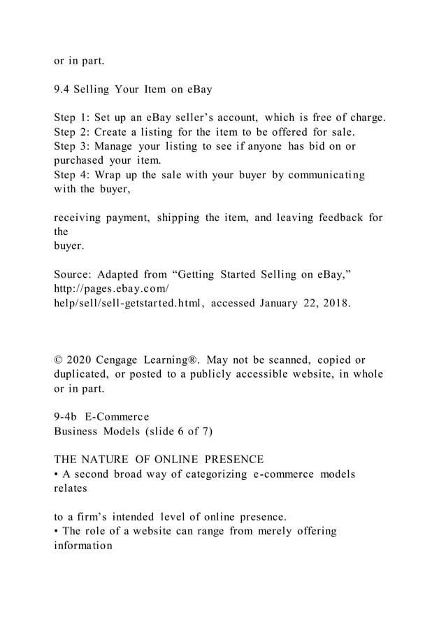 CHAPTER9The Location Plan© 2020 Cengage Learning | PDF