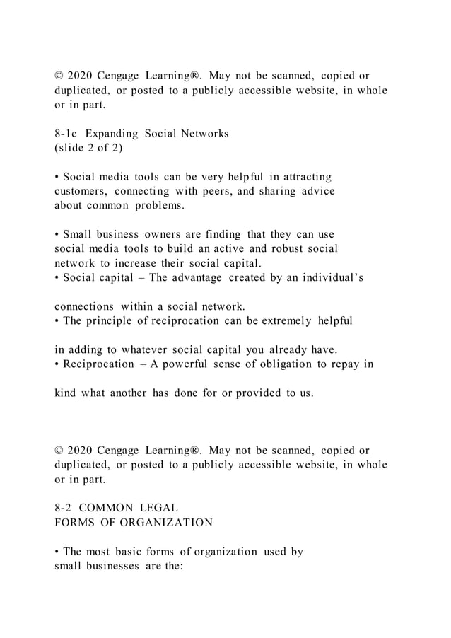 CHAPTER9The Location Plan© 2020 Cengage Learning | PDF