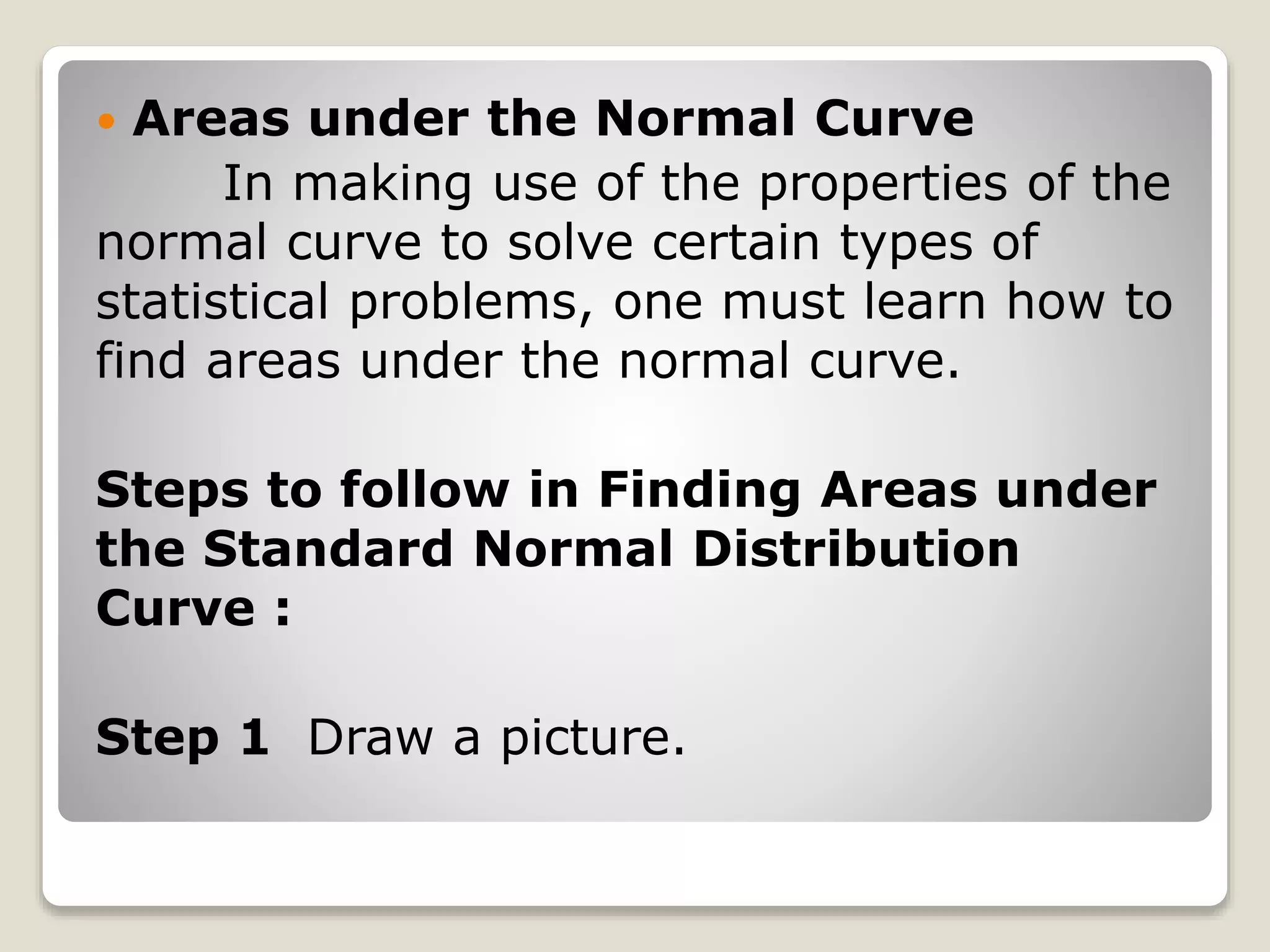 Chapter9 the normal curve distribution | PPTX