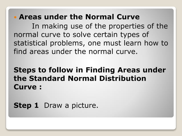 Chapter9 the normal curve distribution | PPTX