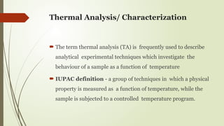 Chapter 9 Thermal Analysis of Polymers.pptx