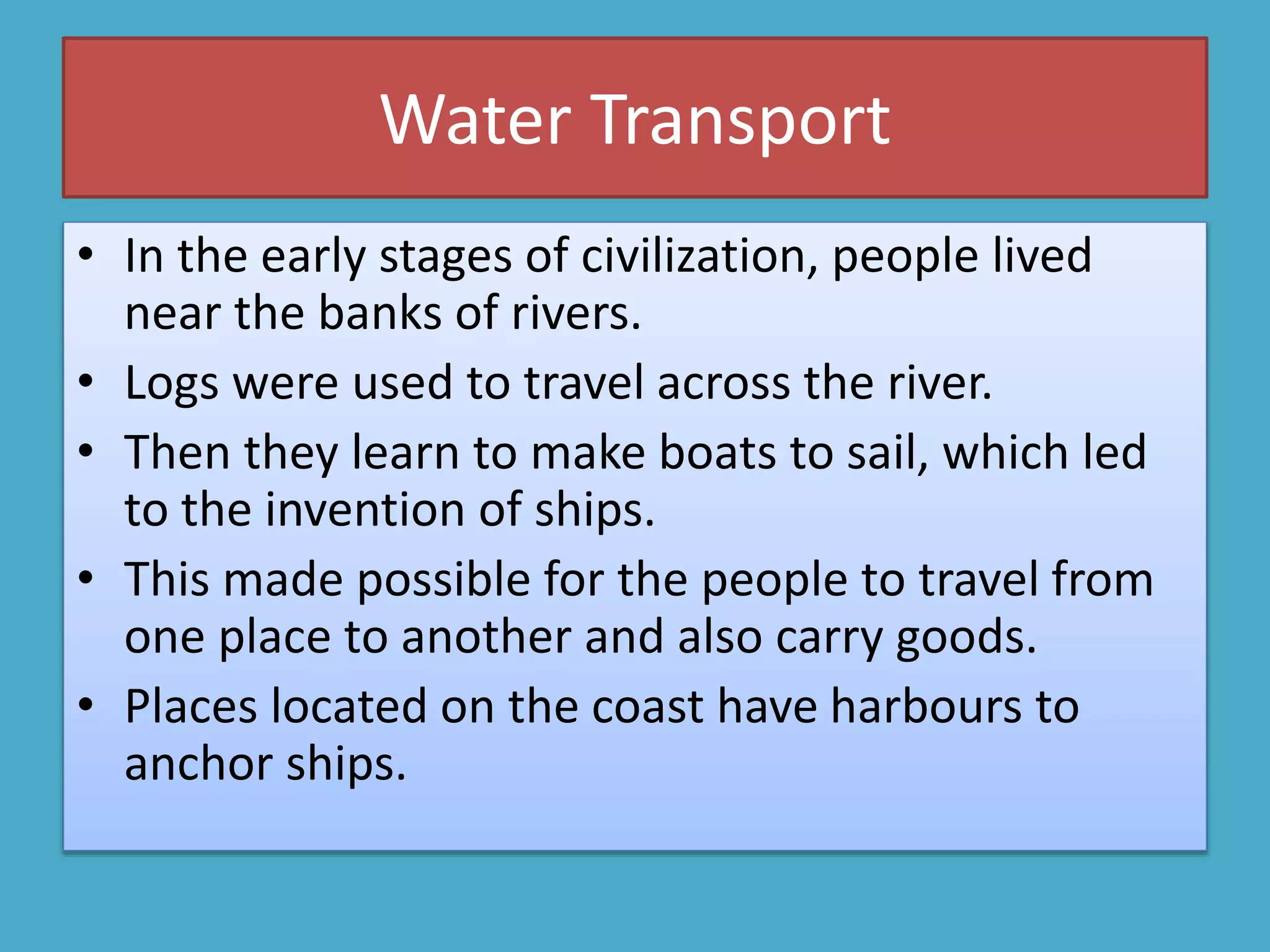 Transport and communication | PPTX
