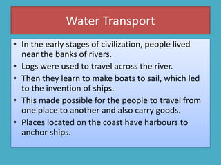 Transport and communication | PPTX