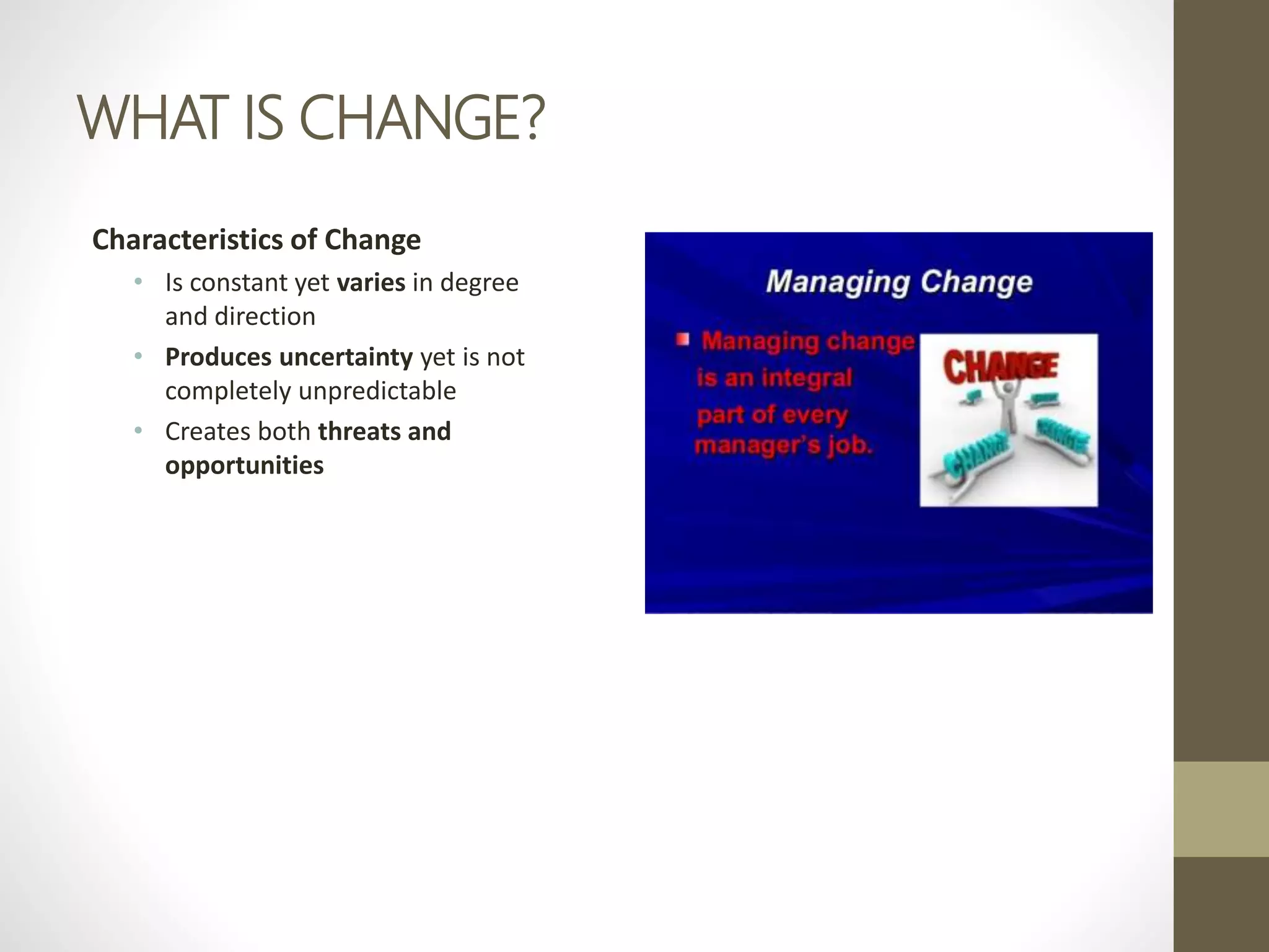 Chapter 9 : Managing Change | PPTX