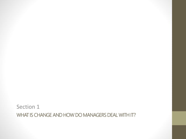 Chapter 9 : Managing Change | PPTX