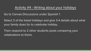 Chapter 9 Vocabulary - Spanish 1 | PDF | Homework and Study | Education