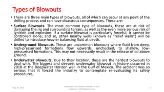 Well control and blowout preventions | PPTX
