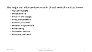 Well control and blowout preventions | PPTX