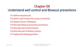 Well control and blowout preventions | PPTX