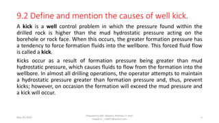 Well control and blowout preventions | PPTX