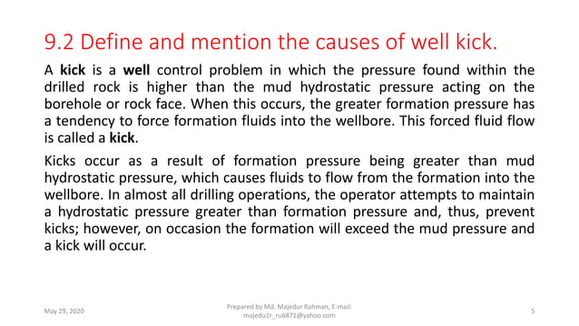 Well control and blowout preventions | PPTX | Geology | Science