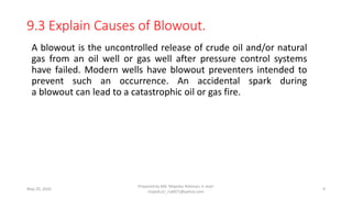 Well control and blowout preventions | PPTX