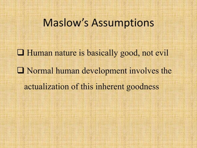 Chapter Abraham maslow4 | PPT
