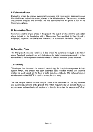 HOSPITAL MANAGEMENT SYSTEM ANDROID | DOCX | Technology Industry ...