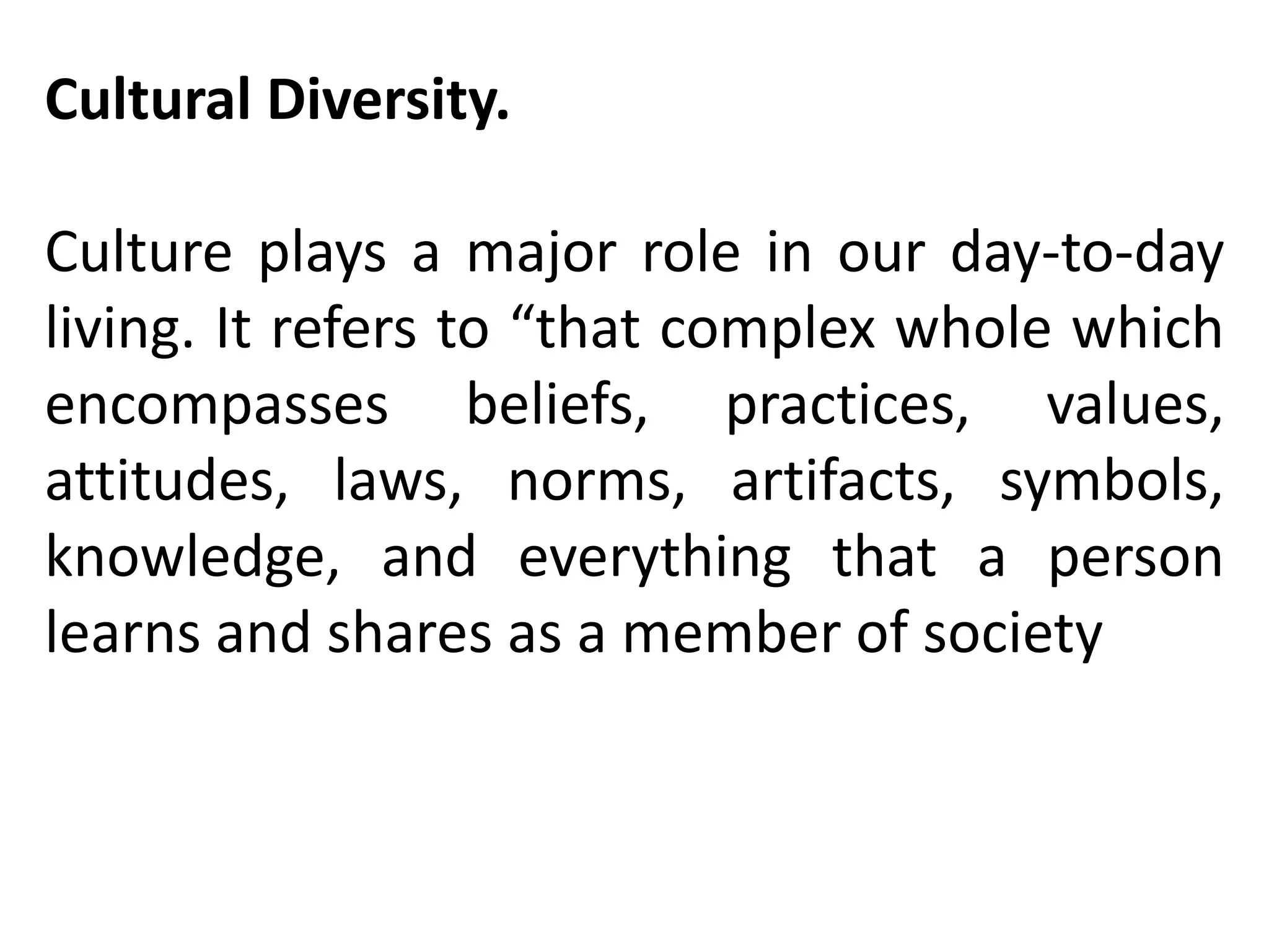UCSP Chapter A - Starting point for the understanding of culture ...