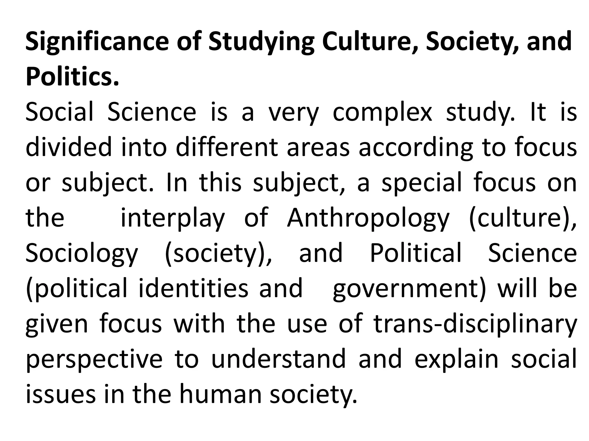 UCSP Chapter A - Starting point for the understanding of culture ...